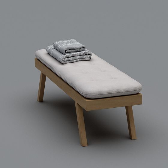 Cozy Bench 3D model