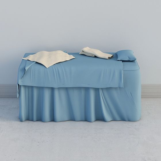 Spa Bed 3D model for Modern Relaxation Spaces