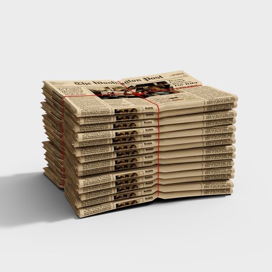 Low Poly Washington Post 3D Model
