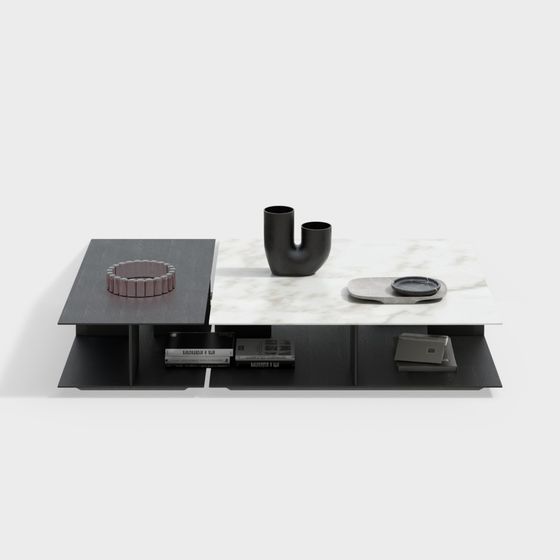 Modern Urban Living Room Coffee Table 3D model