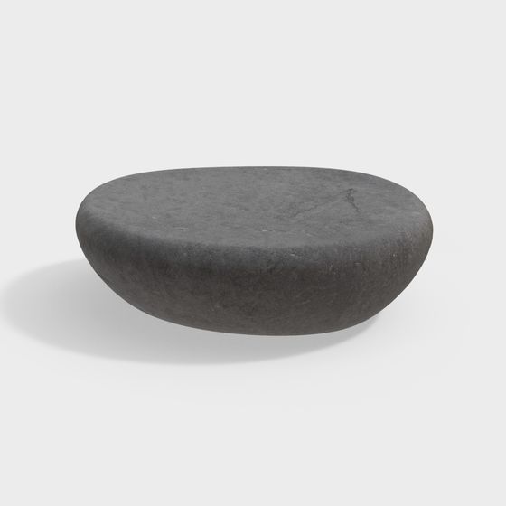 Round Giant Stone 3D Model – Realistic Textured Rock