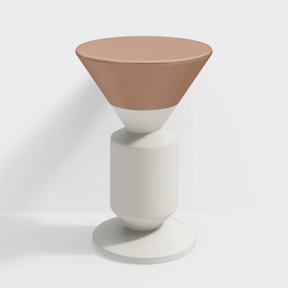 Elegant Cone Table 3D model for Creative Spaces