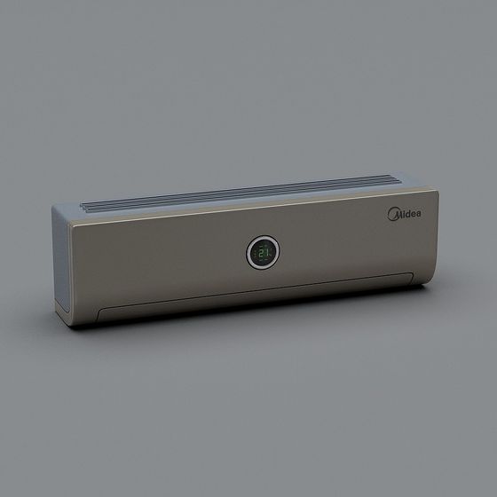 Modern Low-Polygon Air Conditioner 3D model