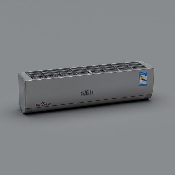 Elegant Midea Air Conditioner 3D Model