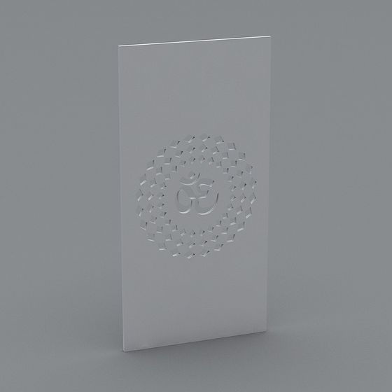 Om Panel 3D model