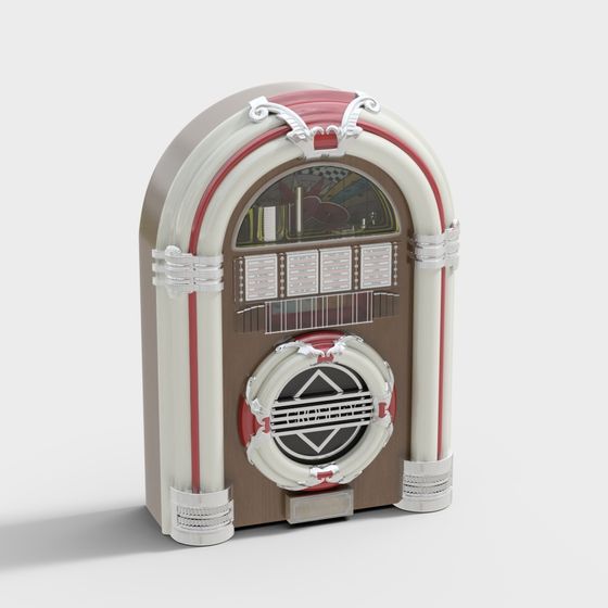 Classic Retro Jukebox 3D model