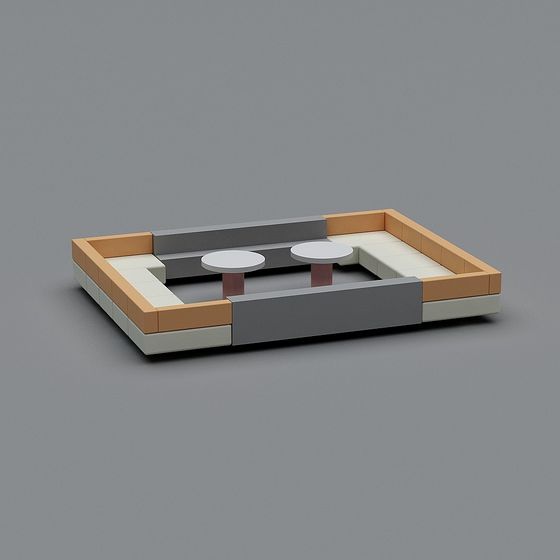 Urban Corner 3D Model for Modern Settings