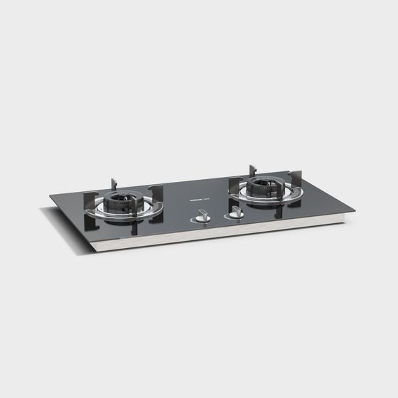 Sleek Gas Stove 3D Model for Modern Kitchens