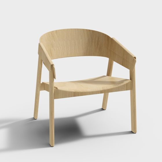 Cozy Curve Chair 3D model