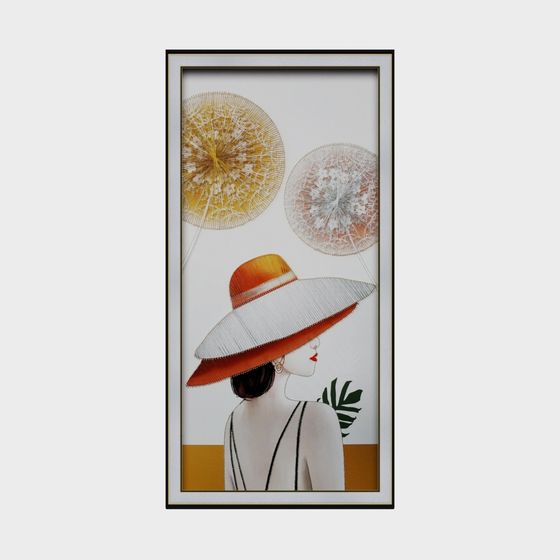 Elegant Lady 3D model for Modern Art