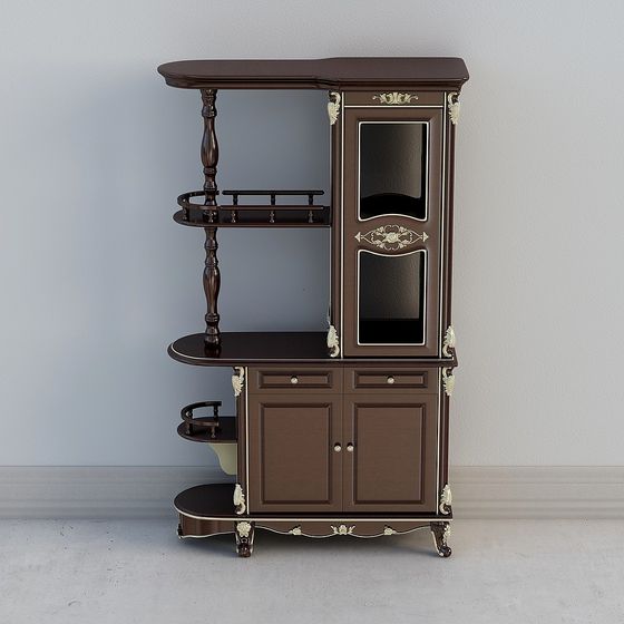 Vintage Cabinet 3D model - Classic Meets Modern
