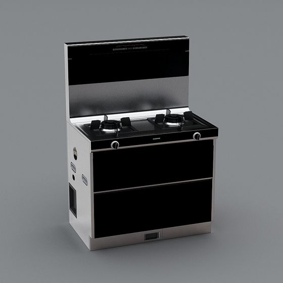 Modern Gas Stove 3D model for Contemporary Kitchens
