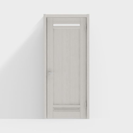 Modern Low-Poly 3D Door Model Design
