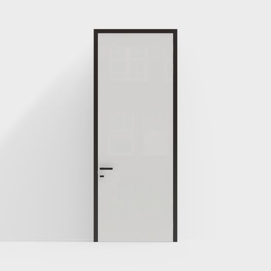 Black Indoor DAA Standard Door 3D Model