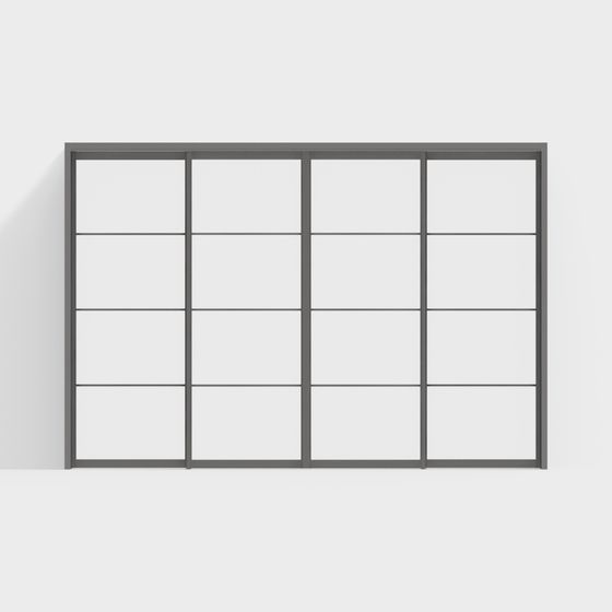 Minimalist Window Frame 3D Model