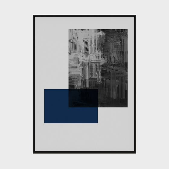 Abstract Geometric Framework 3D Model – Low-Poly Art