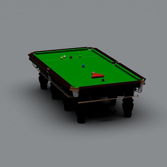Realistic Billiard Table 3D model