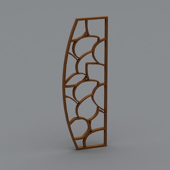 Organic Frame Low-Poly High-Detail 3D model
