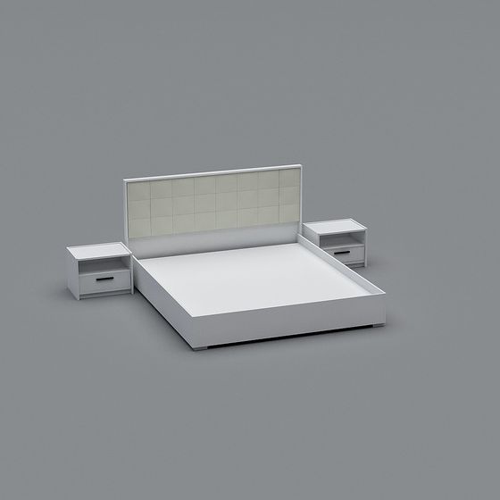 Urban Rest Bed 3D model for Contemporary Spaces