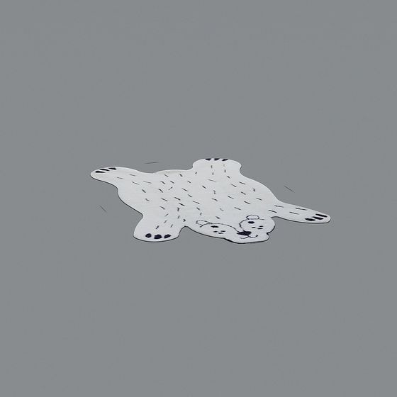 Charming Low-Poly Arctic Bear 3D model