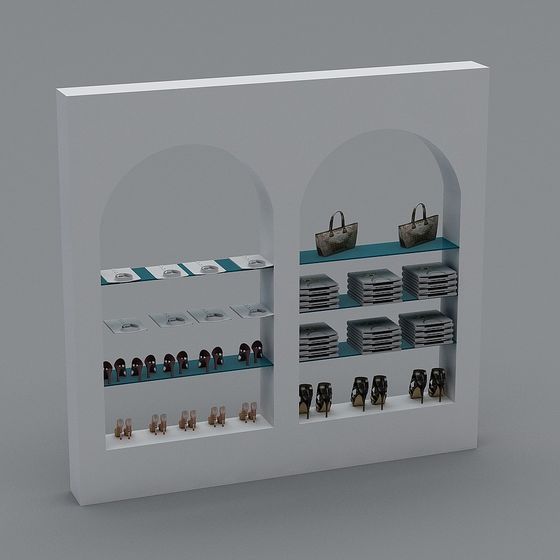 Stylish Boutique Display 3D model