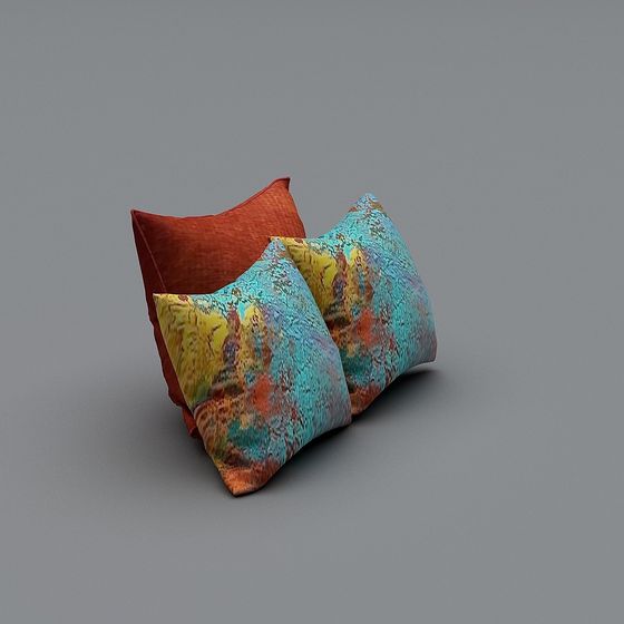 Colorful Cushions 3D model