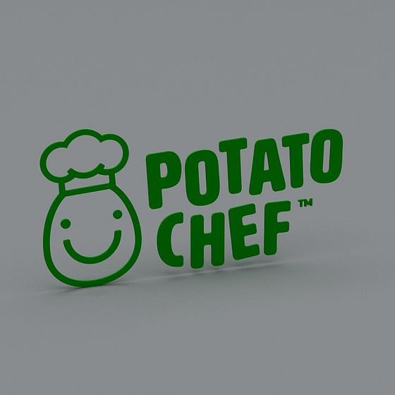 Vibrant Potato Chef 3D Model