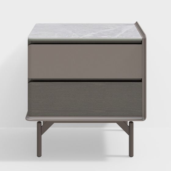 Modern Minimalist Nightstand 3D model