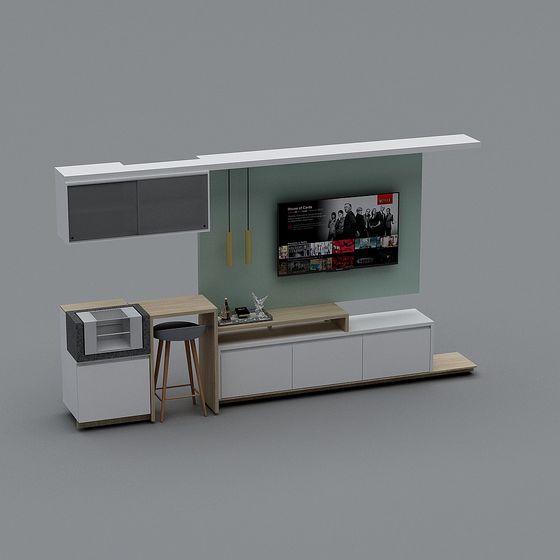 Urban Living Entertainment Center 3D model