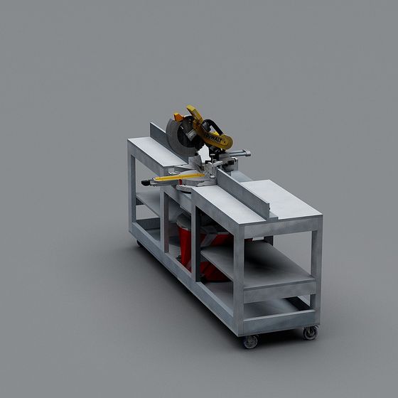 Mobile Cutting Workbench 3D model