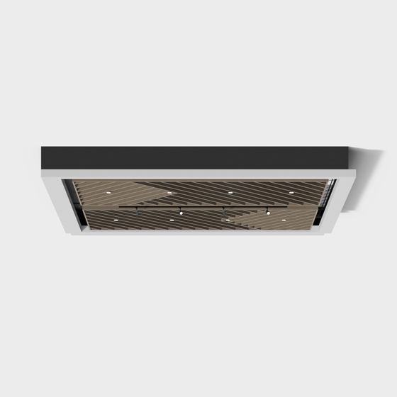 Stylish Low-Poly Ceiling Light Fixture 3D model