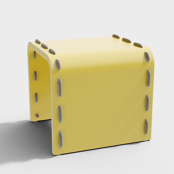 Stitch Cube 3D Model – Low-Poly Textile Design