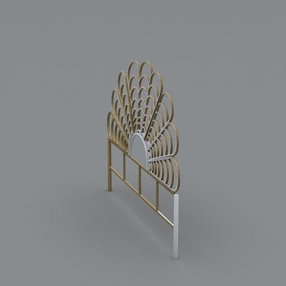 Peacock Screen 3D model - Elegant Design