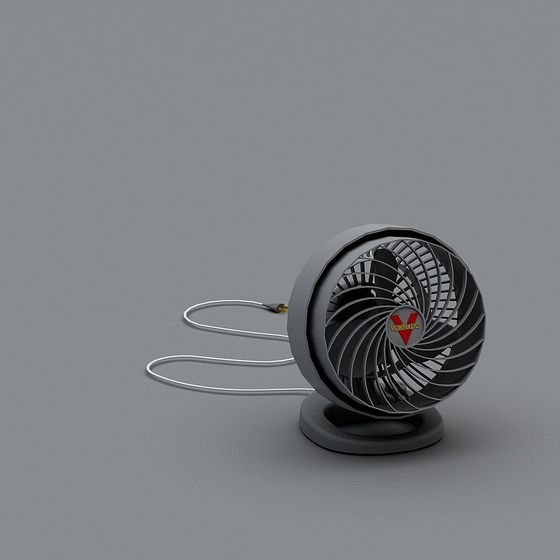 Low Poly Table Fan 3D model