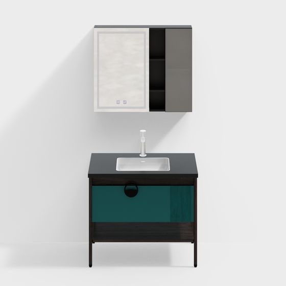 Urban Vanity 3D model for Modern Bathrooms