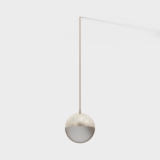 Stylish Hanging Light Ball 3D model