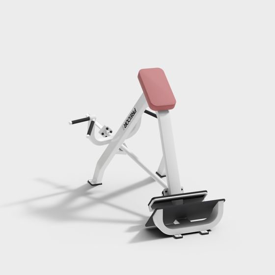 Elegant Low-Poly Gym Chair 3D model