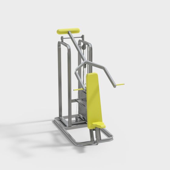 Low-Poly Fitness Equipment 3D Model