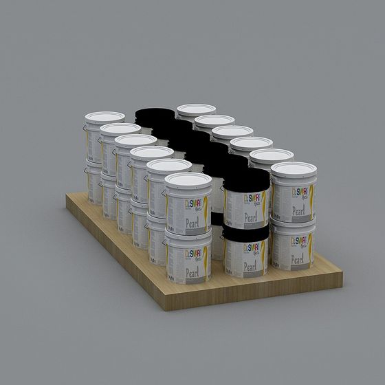 Paint Bucket Display 3D model