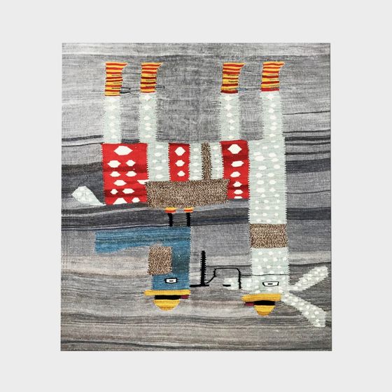 Abstract Patchwork Carpet 3D Model – Low-Poly Vibrant Design