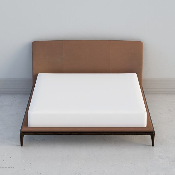 Modern Minimalist Bed Frame 3D model