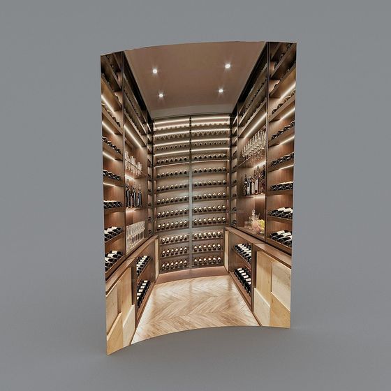 Modern Luxury Wine Cellar 3D model