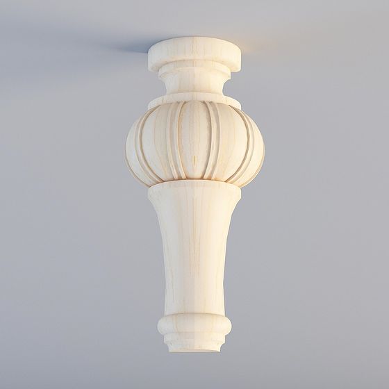 Vintage Column Head 3D model