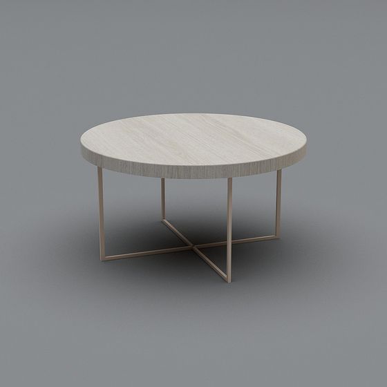 Unique Low-Poly Round Table 3D model Design