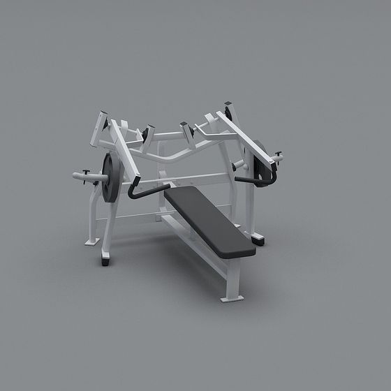 Modern Gym Bench 3D model