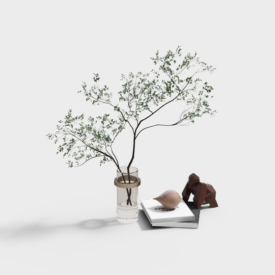 Natural Harmony Low-Polygon Plant 3D model