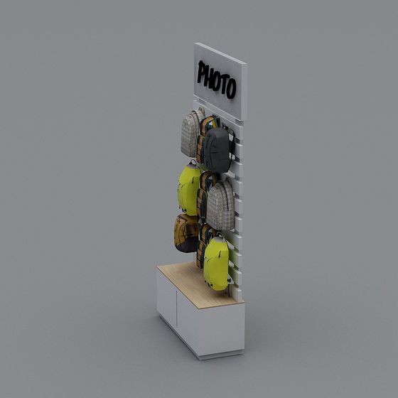 Unique Backpack Display Stand 3D model
