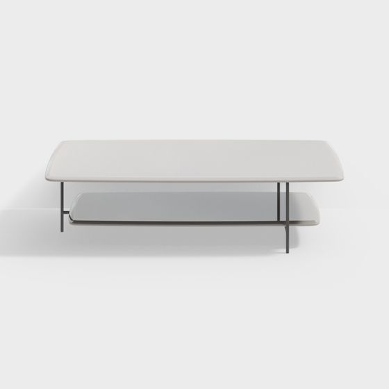 Streamlined Coffee Table 3D model