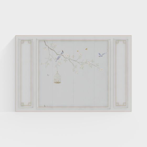 Elegant Low-Polygon Screen Design 3D model