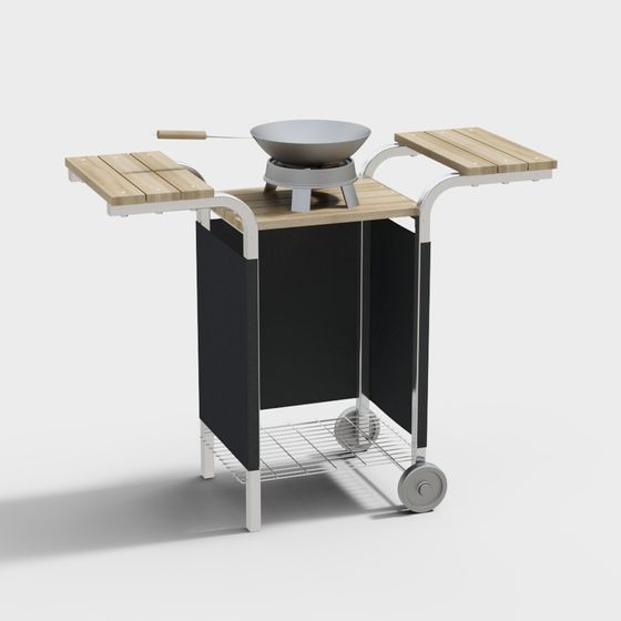 Portable Outdoor Kitchen 3D model for Creative Projects